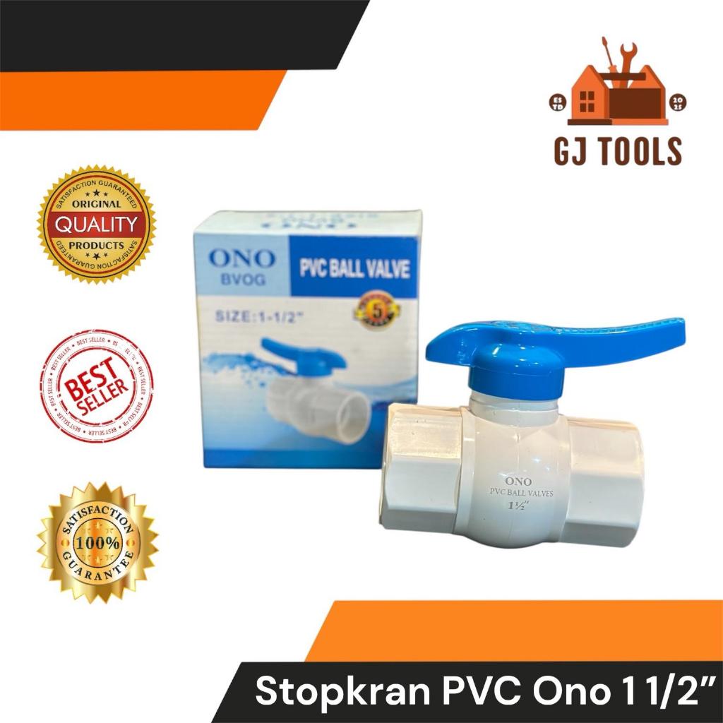 Jual STOPKRAN ONO 1 1/2 INCH PVC - BALL VALVE ONO 1 1/2 INCH GAGANG ...
