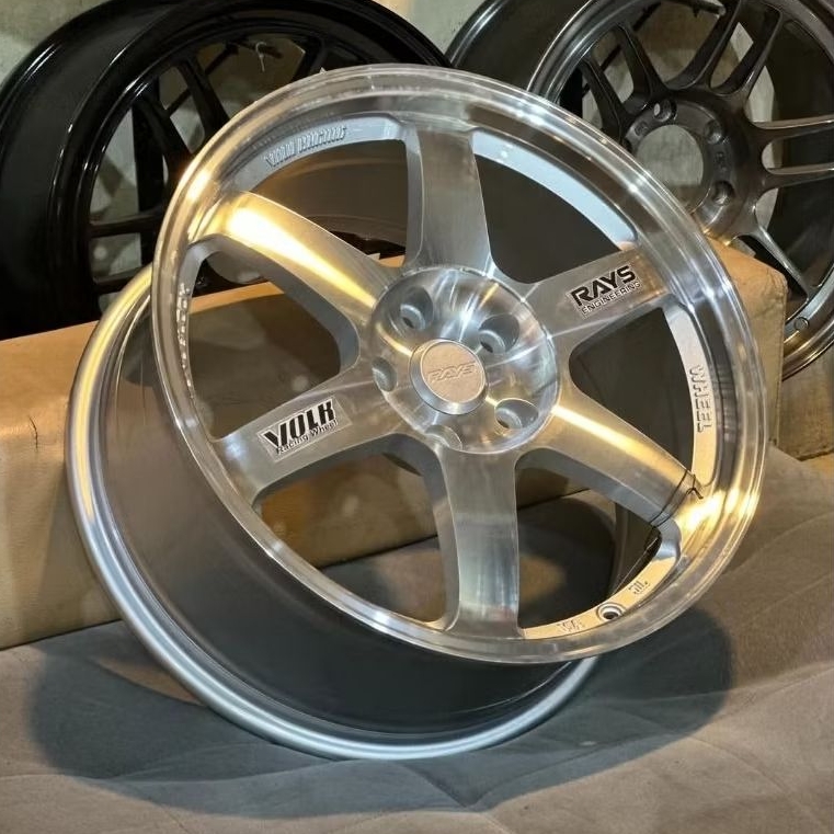 Jual velg racing ring 18 TE37 FULL POLISH LEBAR 8,5 ET 42 R18 velg ...