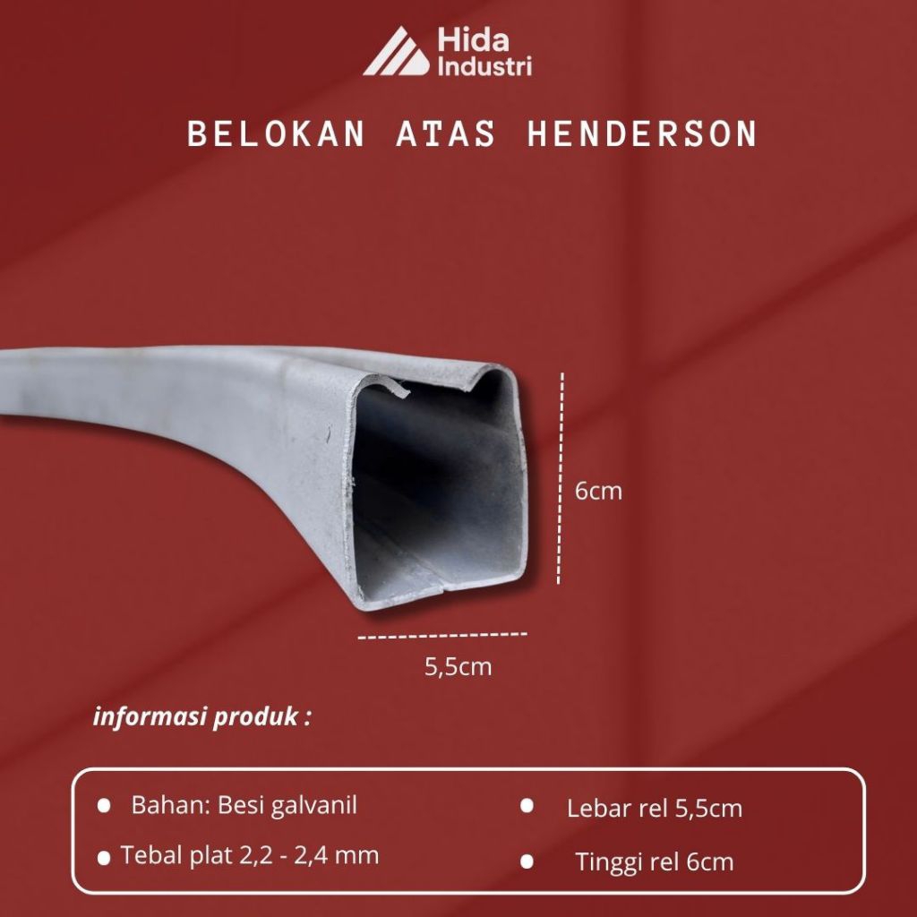 Jual Belokan Atas Rel Henderson - Belokan atas Rel Tikung Pintu Garasi ...