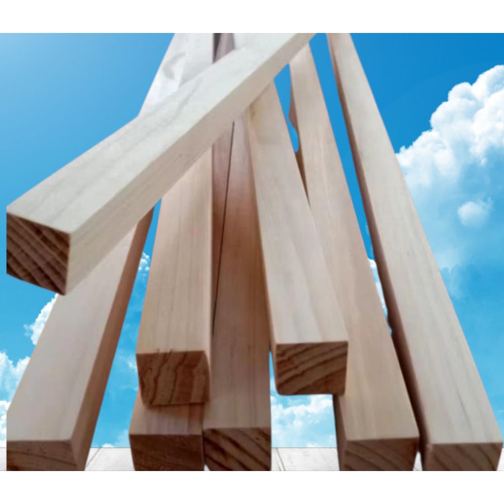 Jual Reng kayu list stick ukuran 2x2cm panjang 1 meter,sudah diserut ...