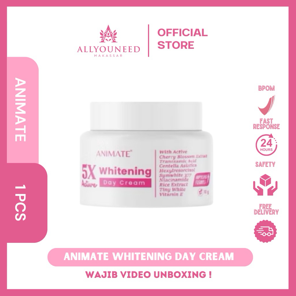 Jual ANIMATE 5X Active Whitening Day Cream 10g | Shopee Indonesia