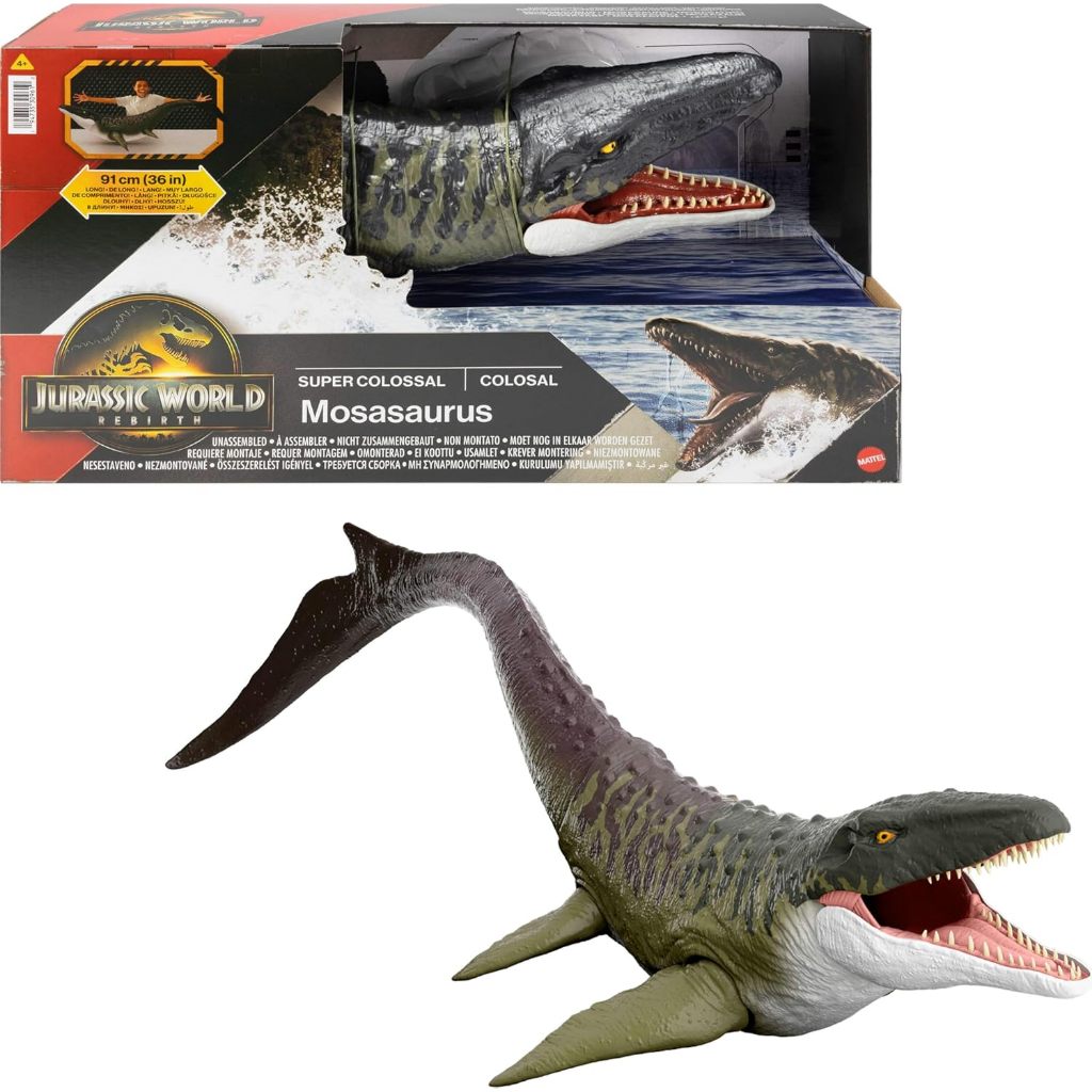 Jual Mattel Jurassic World Rebirth Super Colossal Mosasaurus Action ...