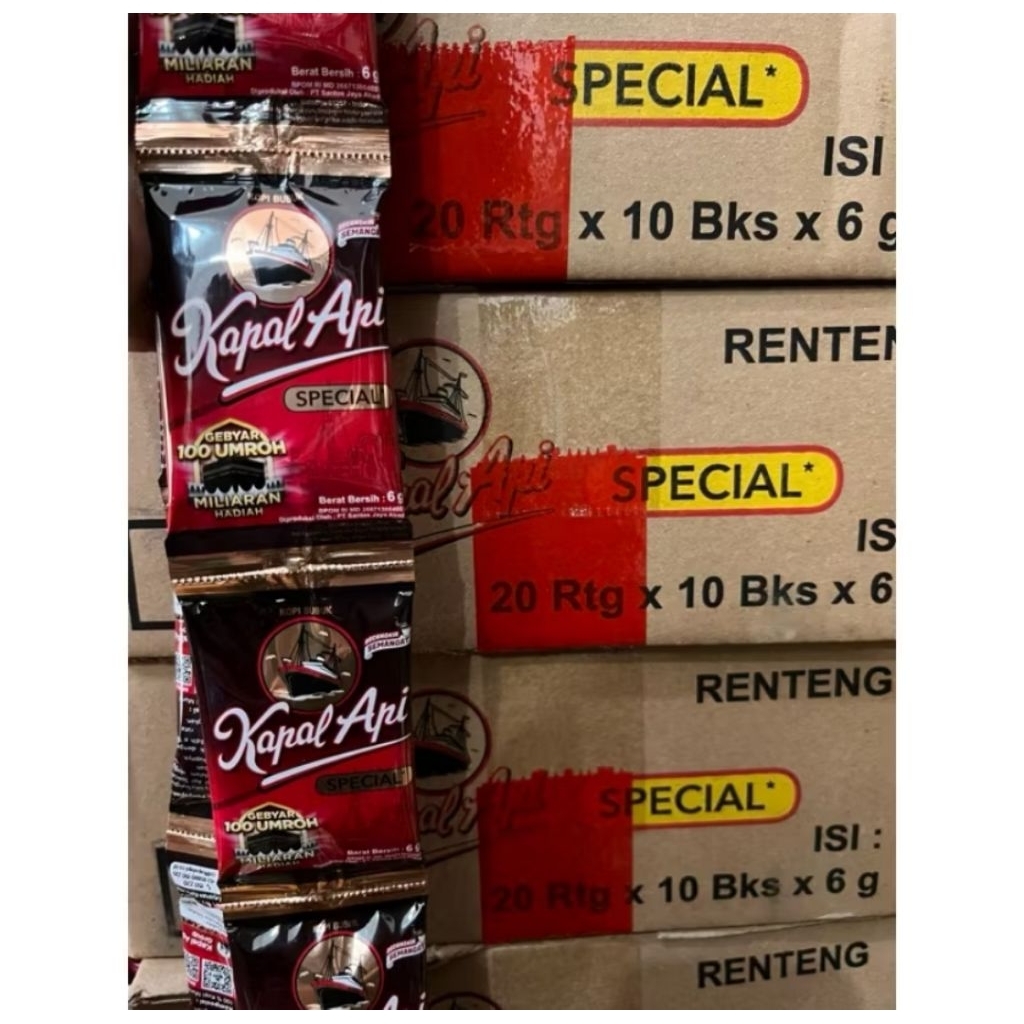 Jual KAPAL API SACHET MINI 6gr 1RENCENG ISI 10+1 || TERMURAH | Shopee ...