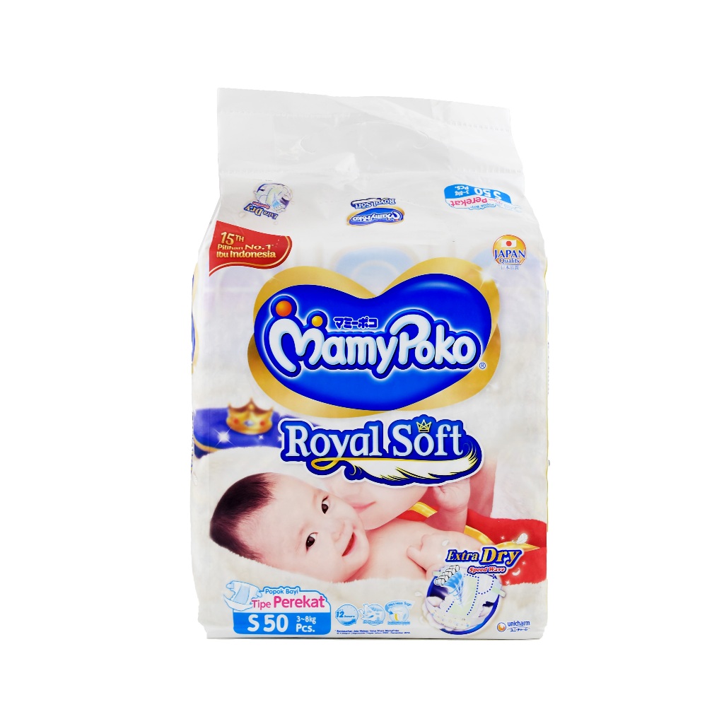 Jual Satuan - Pampers Mamypoko royal soft ukuran S Perekat | Shopee ...
