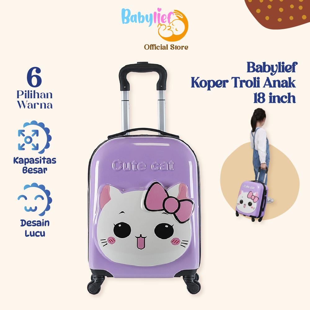 Jual Babylief Koper Troli Anak 18 inch - Koper Anak Karakter Hewan Lucu ...