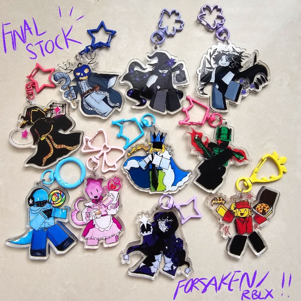 Jual Keychain acrylic - Forsaken & Roblox Characters | Shopee Indonesia