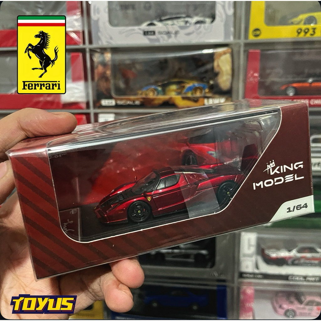 Jual King Model - 1/64 Ferrari Enzo Metallic Red Openable Hood | Shopee ...