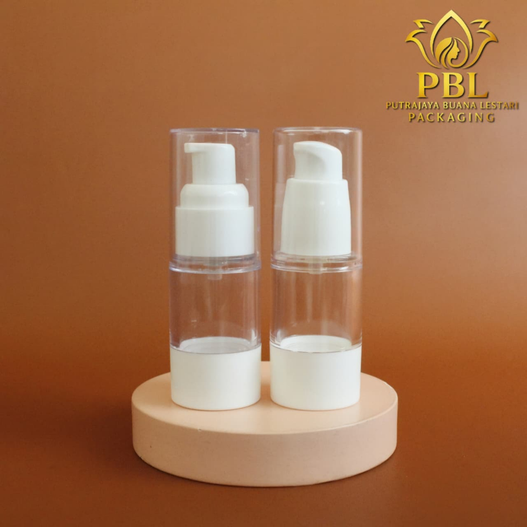 Jual Botol Airless Pump 15ml Acrylic Import / Botol Pump Airless 15ml ...
