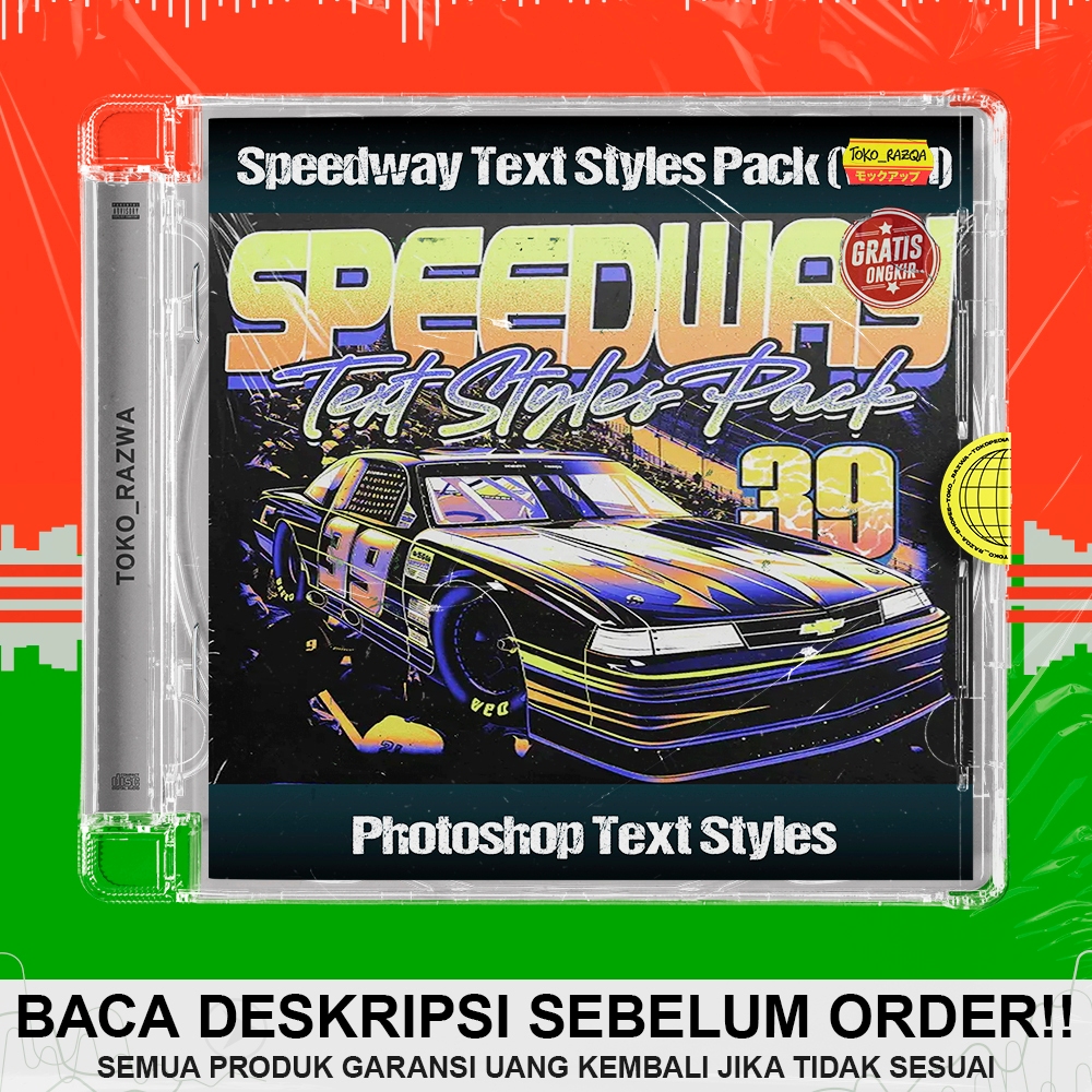 Jual Photoshop Text Styles - Speedway Text Styles Pack (Vol. 1 ...