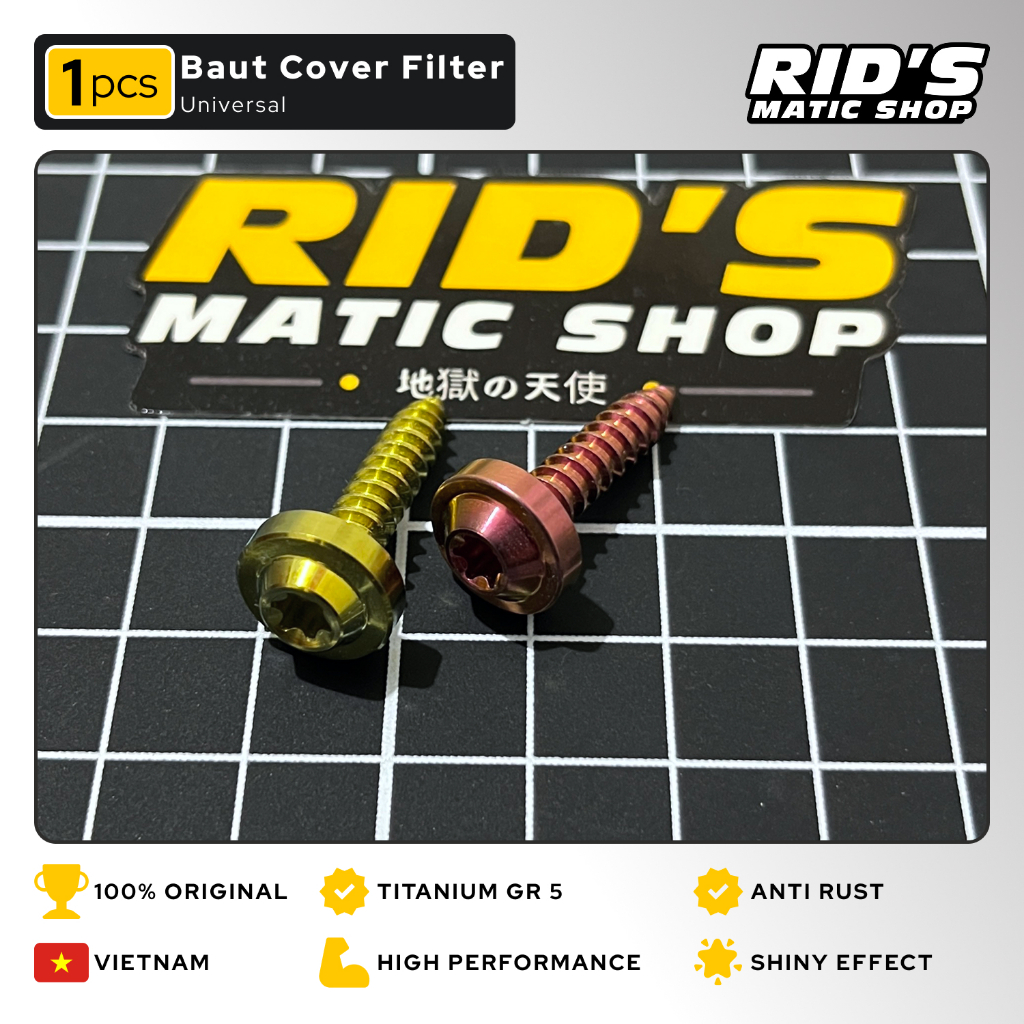 Jual Baut Titanium Cover Filter Original Vietnam(1pcs/1biji) | Shopee ...