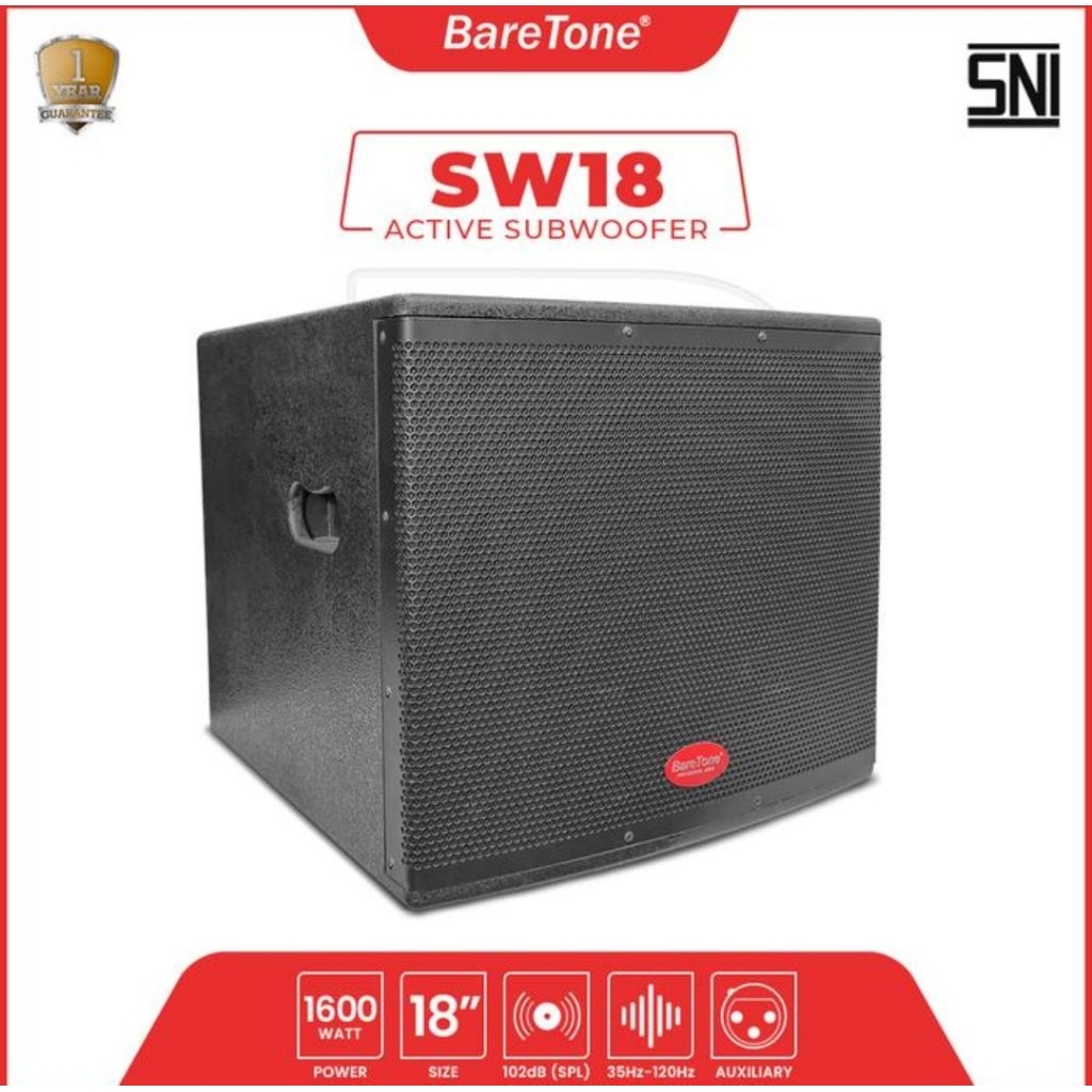 Jual SUBWOOFER AKTIF BARETONE 18 INCH BARETONE SW18 SW 18 ORIGINAL ...