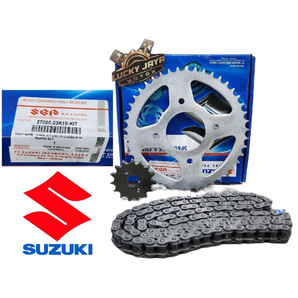 Jual Gearset girset chainkit Gear gir set Rantai Gsx 150 Gsx150R GSX150 ...