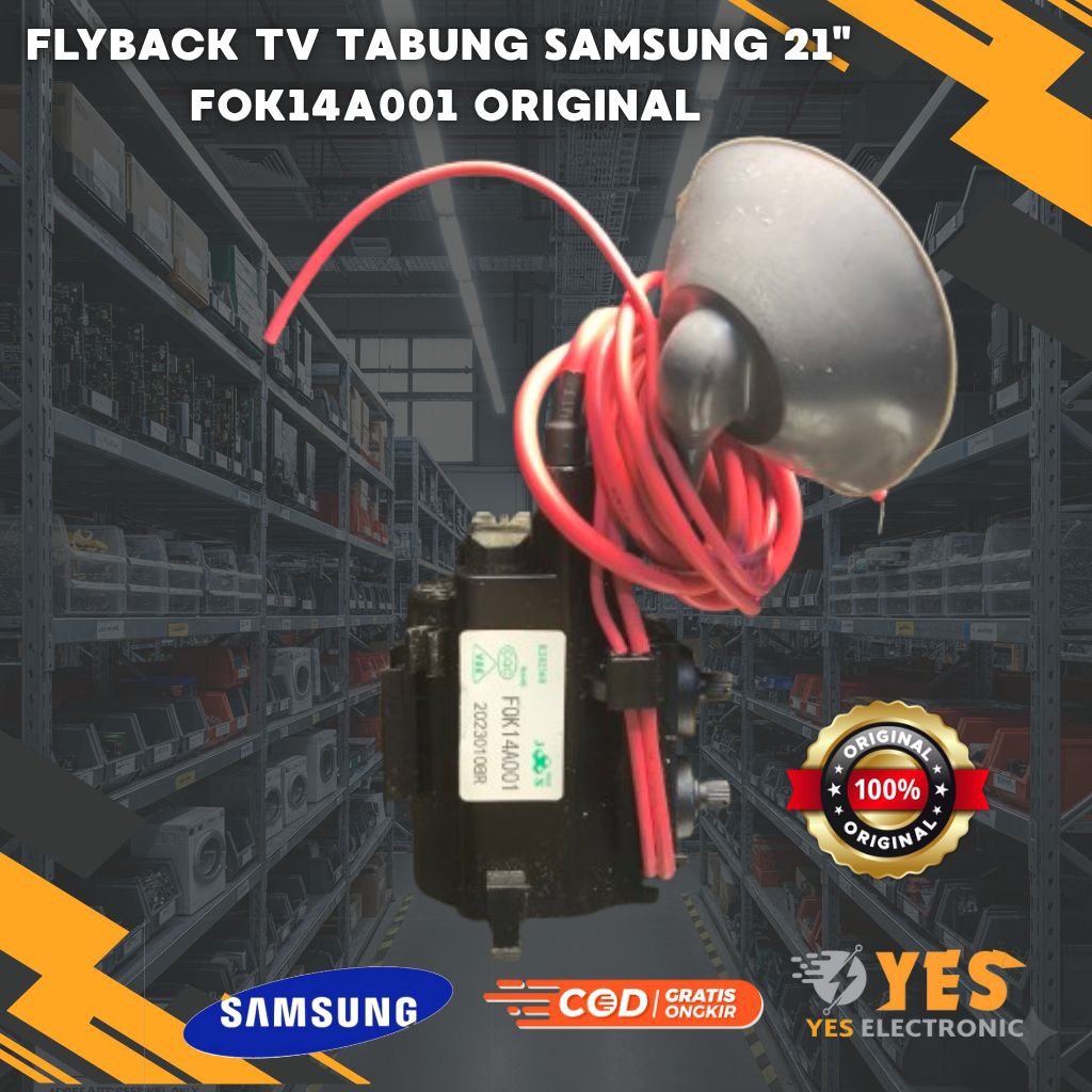 Jual FLYBACK PLAYBEK FBT TV TABUNG SAMSUNG 21 INCH FOK14A001 ORIGINAL ...