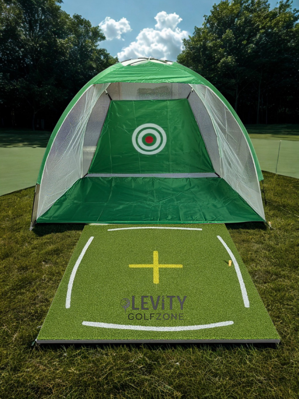 Jual Paket karpet driving golf mat ukuran (150*150cm) + Tenda Jaring ...