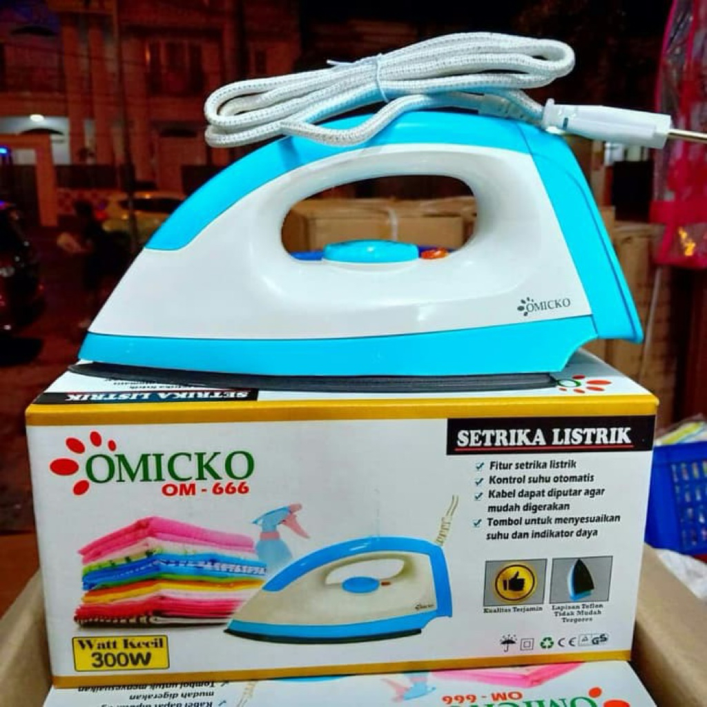 Jual omicko setrika om 666 anti lengket dan anti gores kontrol suhu ...