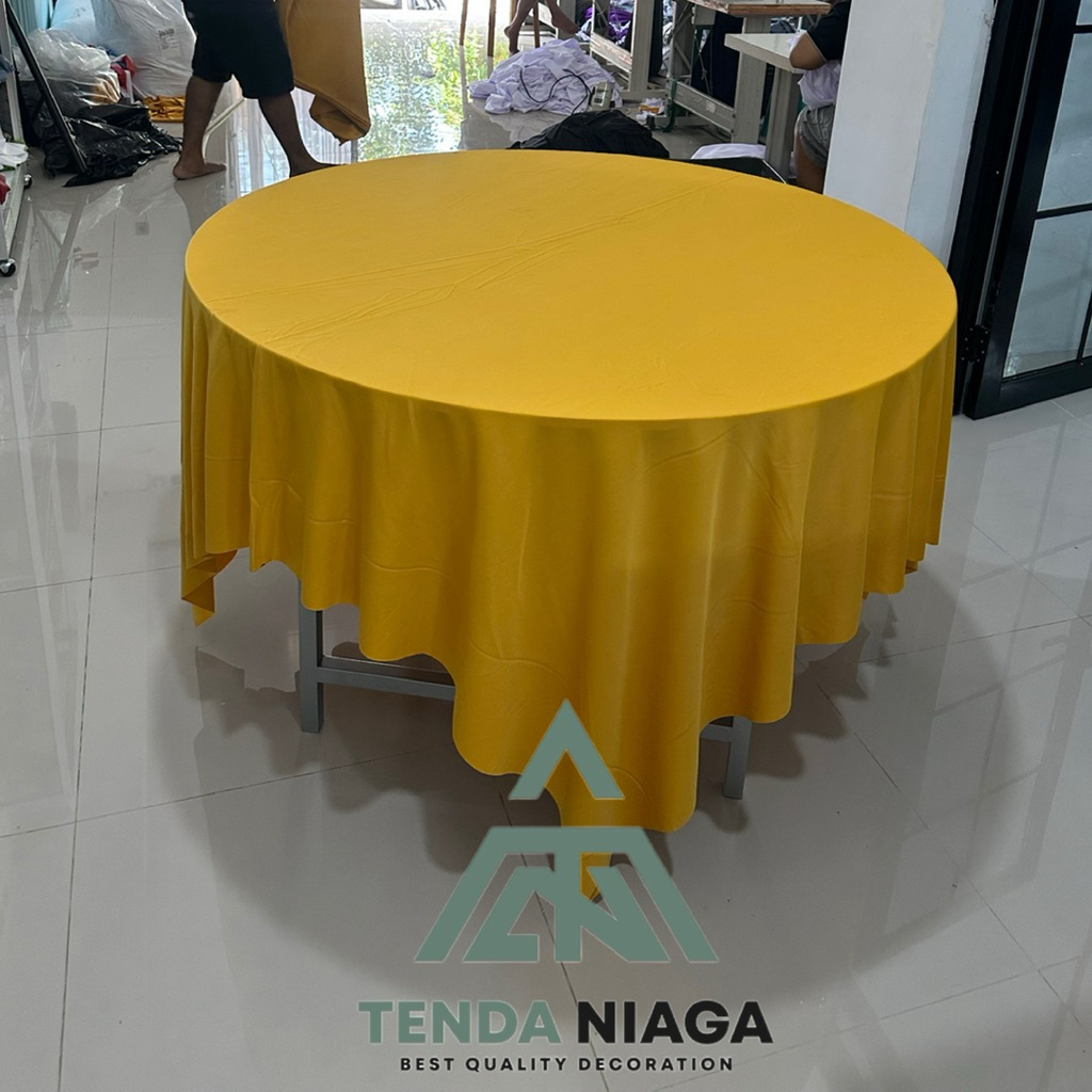 Jual VARIASI MEJA BULAT RUNNER MEJA TAPLAK ATAS MEJA // INNER MEJA ...