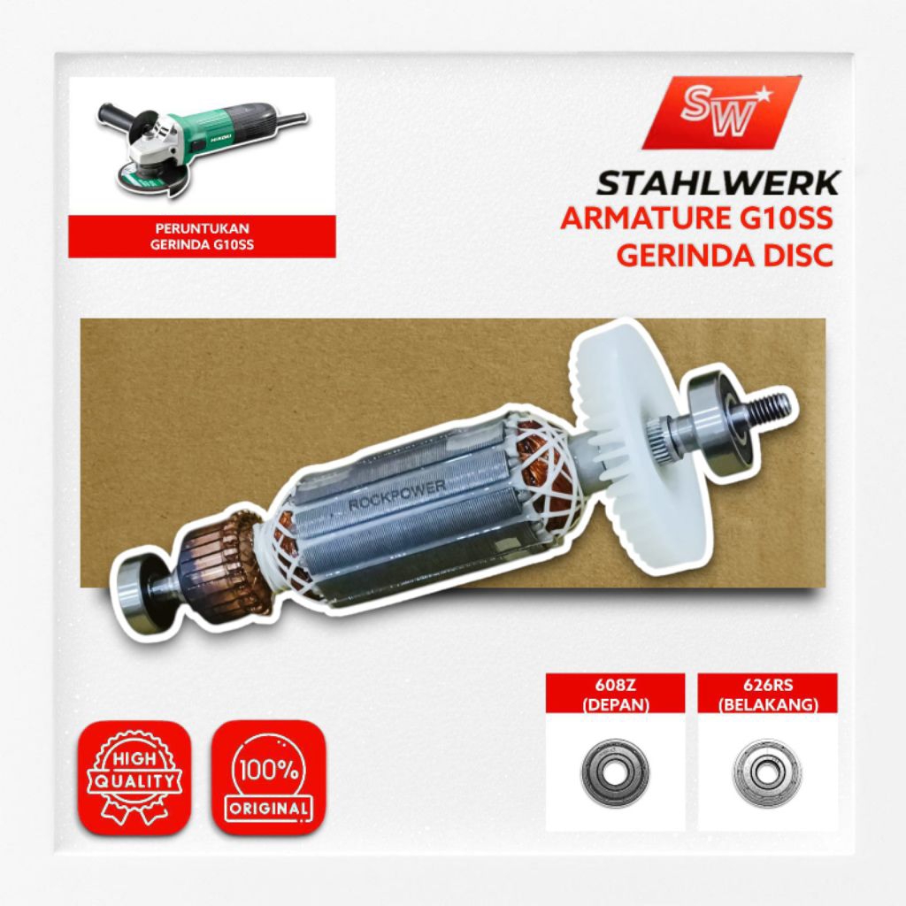 Jual NEW!!! Armature Gerinda Tangan 4 Inch STAHLWERK G10SS Armature ...
