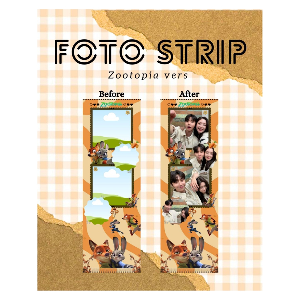 Jual CETAK FOTO STRIP CUTE THEME CUSTOM | Shopee Indonesia