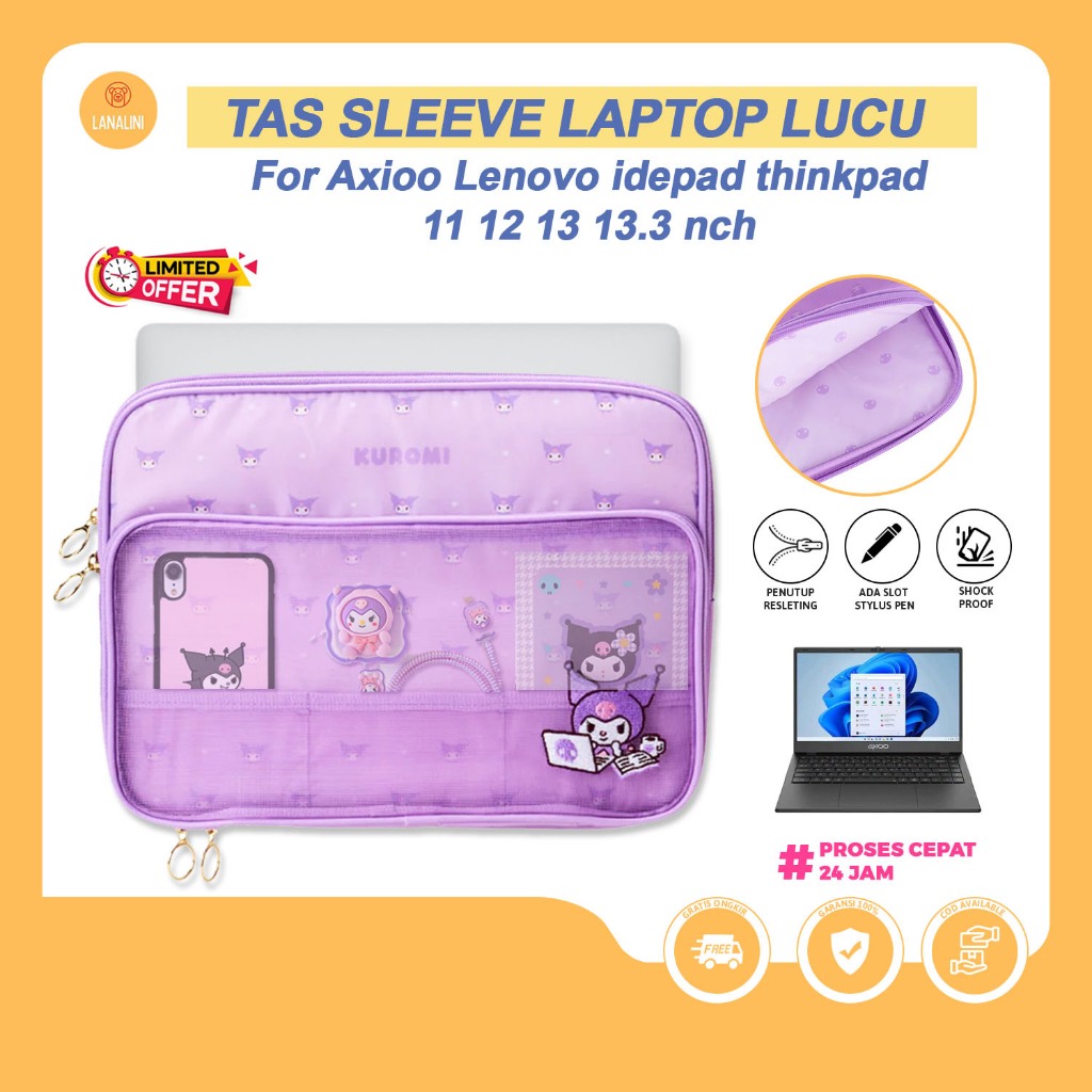 Jual Sleeve Softcase Laptop Lenovo Idepad Thinkpad 3 11 12 13 Inch Tas ...