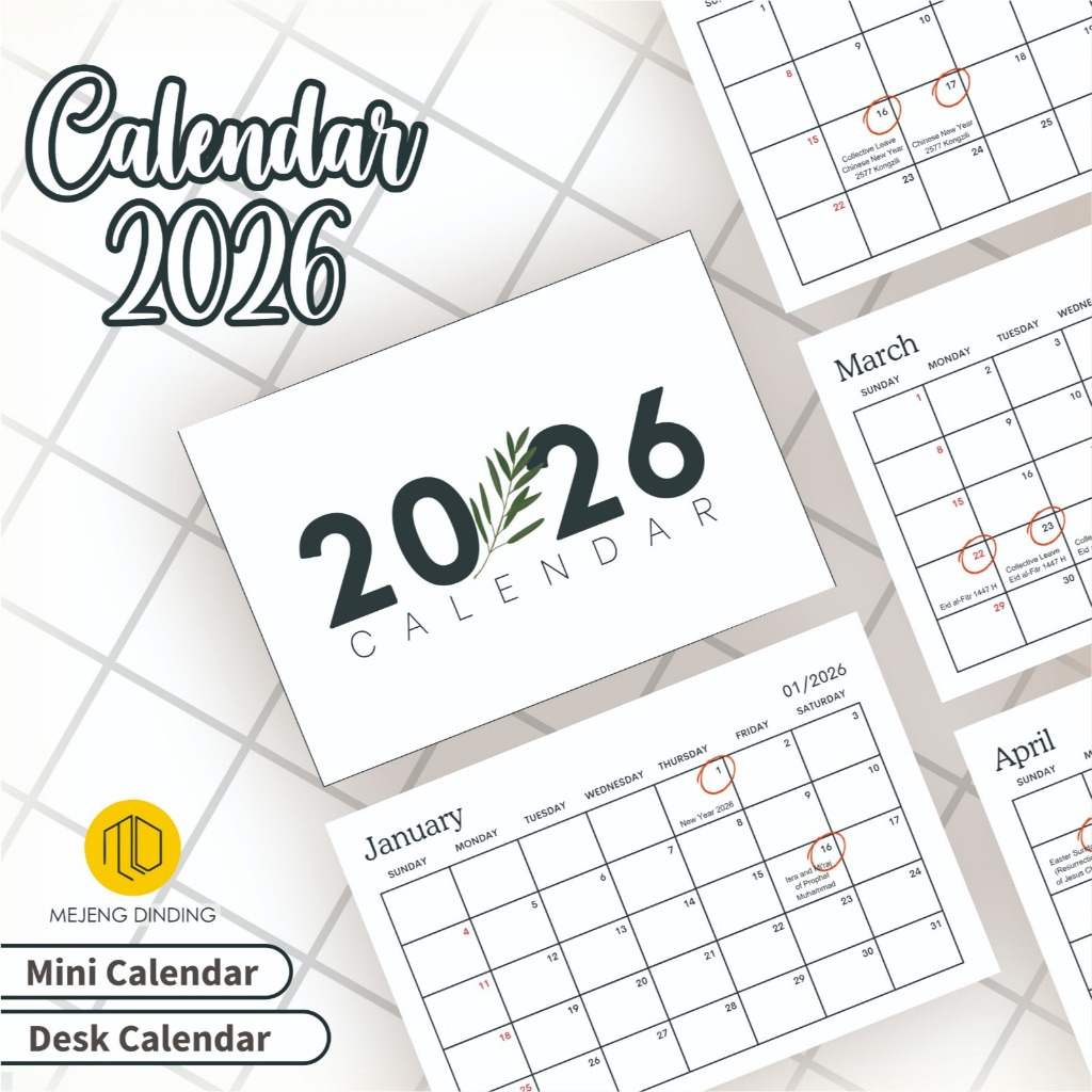 Jual Kalender Meja 2026 A / kalender duduk/2026 SIMPLE PLANNER AGENDA ...