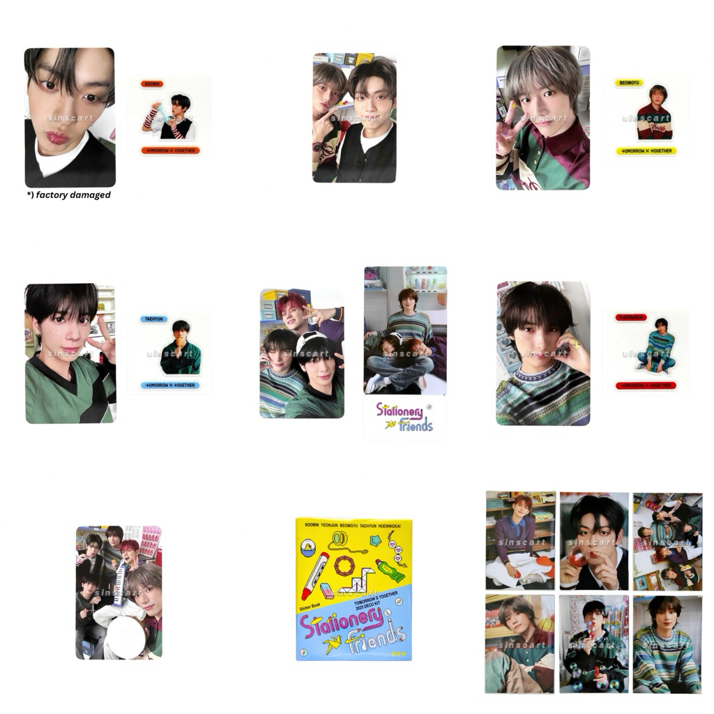 Jual [Ready Stock] Official TXT Deco Kit 2025 — PC & Sticker Member Set ...