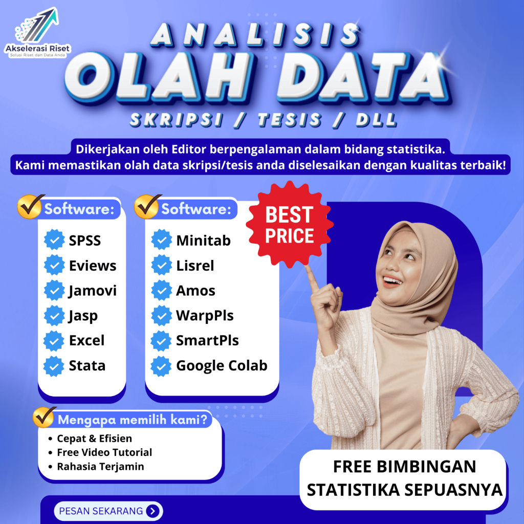 Jual Olah Data: SPSS / SMART PLS / MINITAB / EVIEWS / AMOS / STATA ...