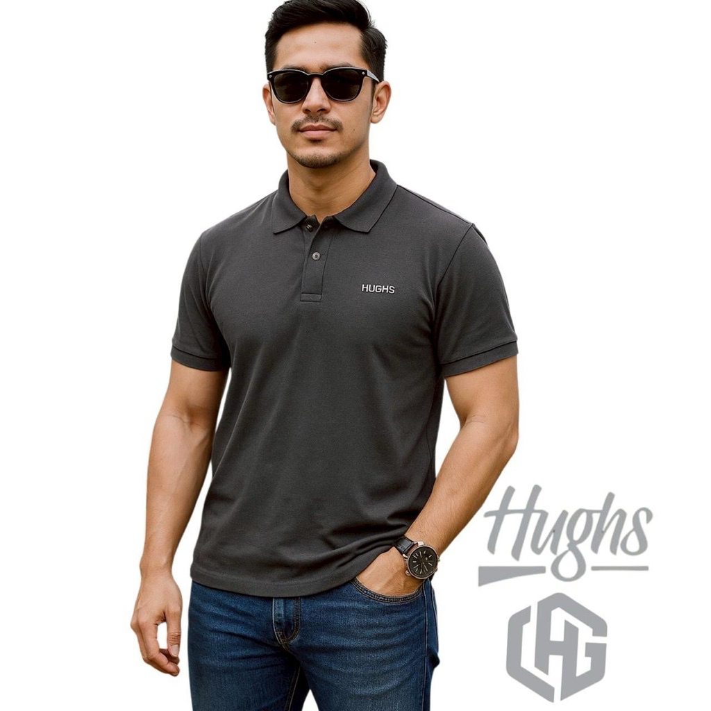 Jual kaos pria keren,Polo Shirt Pria HUGHS ORIGINAL Premium | Kaos Polo ...