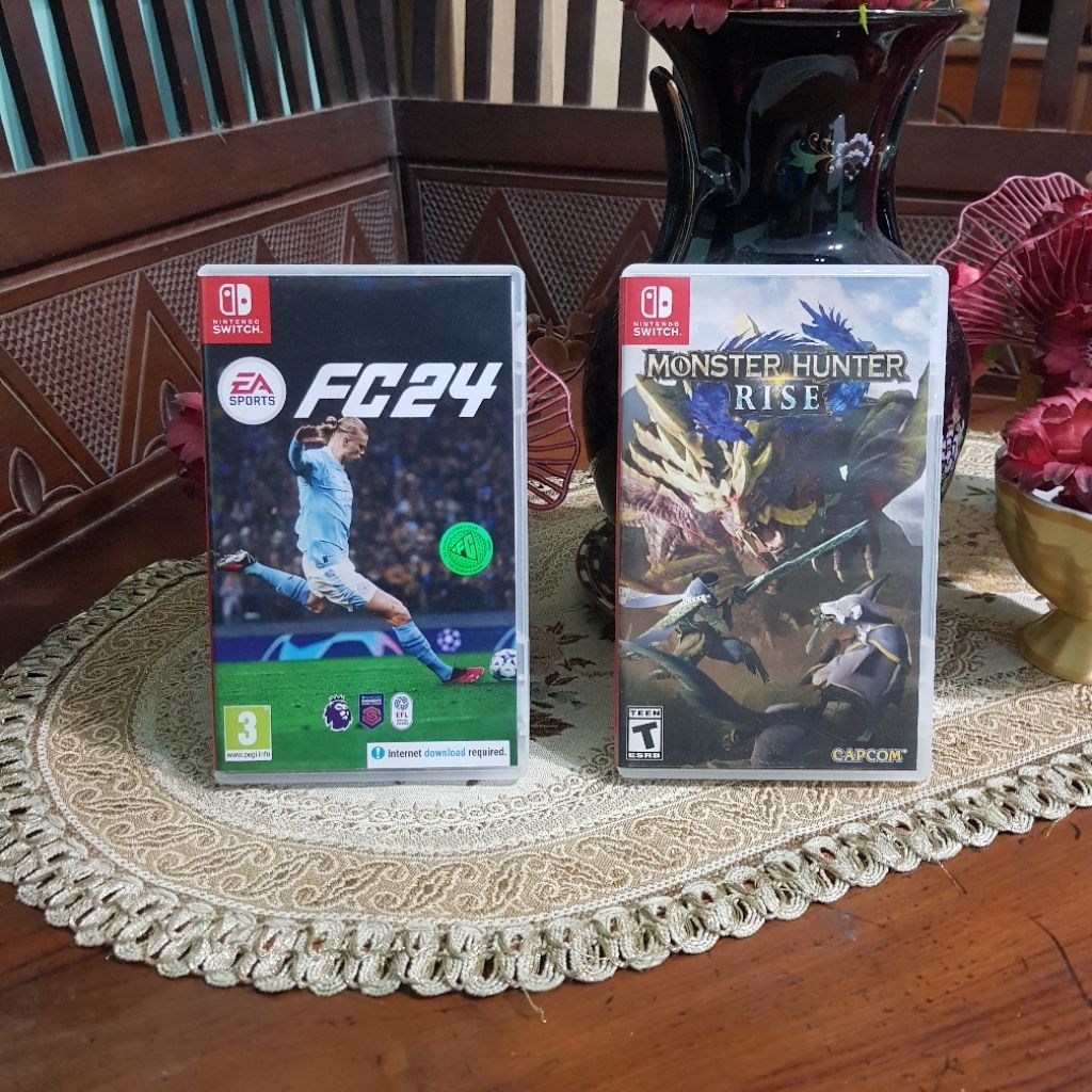 Jual Cartridge Nintendo Switch FC24 + Monster Hunter: Rise | Shopee ...