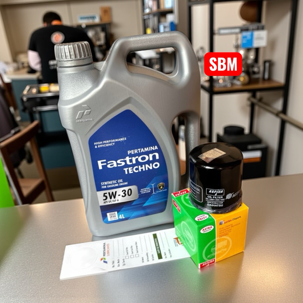 Jual Paket Ganti Oli Fastron Techno SAE 5w-30 4Liter dan Filter oli ...