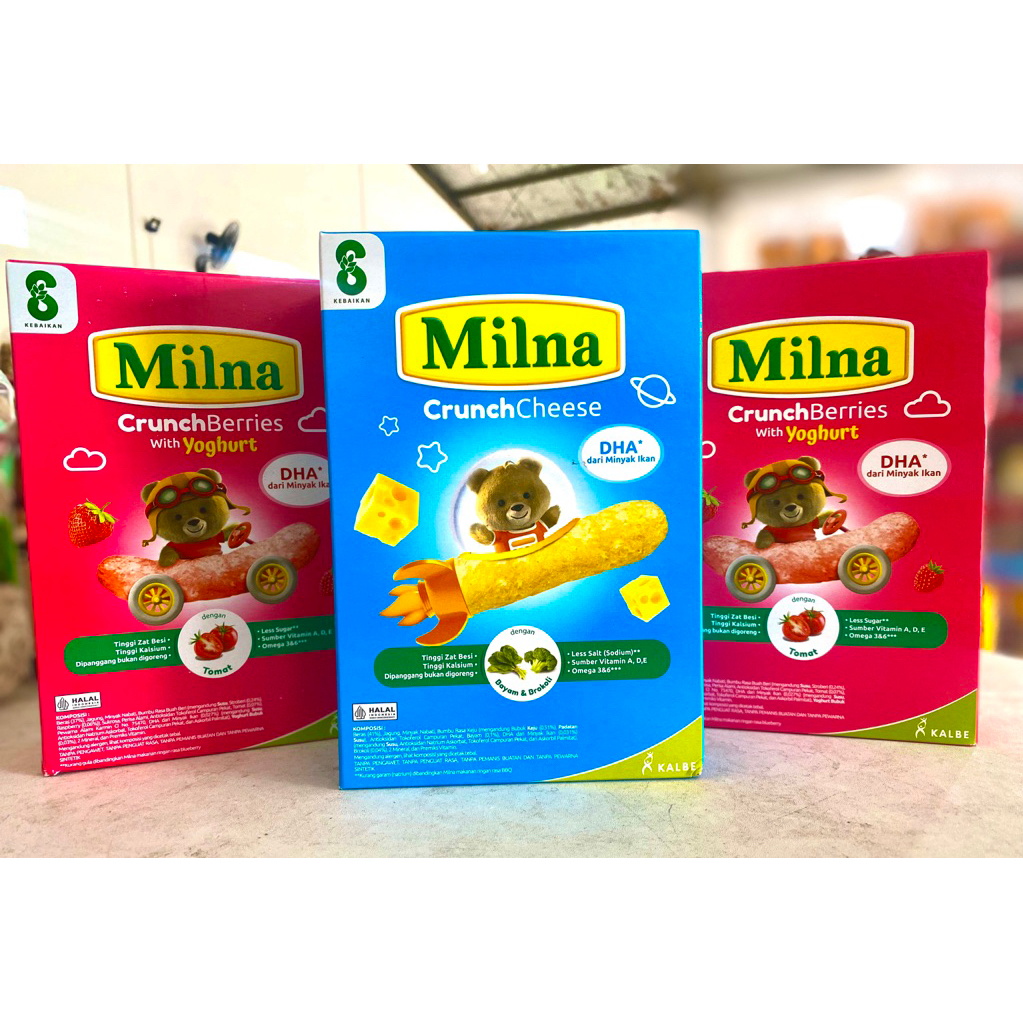 Jual Milna Crunch Cheese and Crunch Berries with yoghurt | Shopee Indonesia
