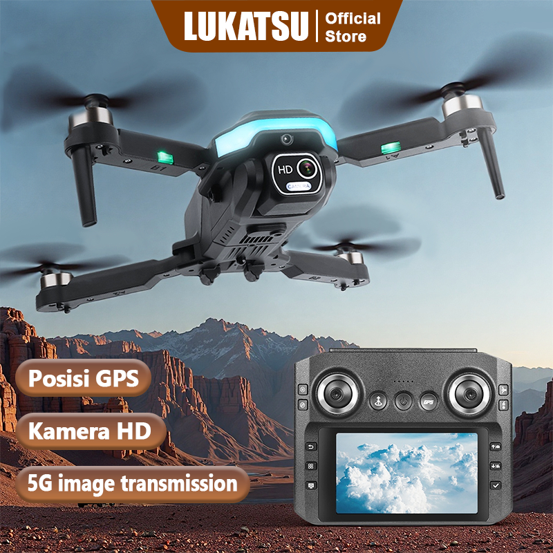 Jual LUKATSU H29 Drone Besar Jarak Jauh Brushless 4K HD GPS Ada Sensor ...