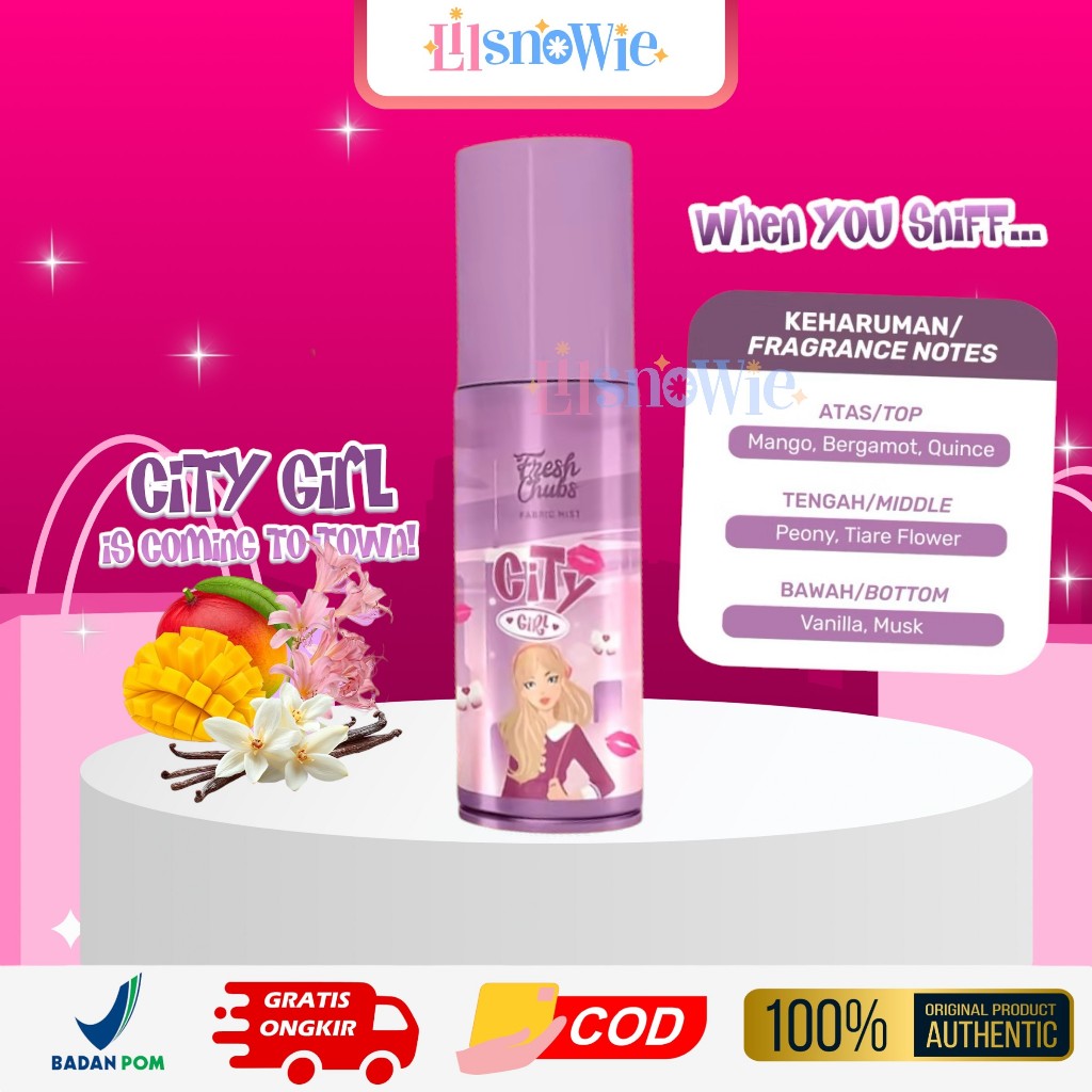 Jual READY Freshchubs City Girl Parfum Anak Sekolah Parfum Baju Tahan ...