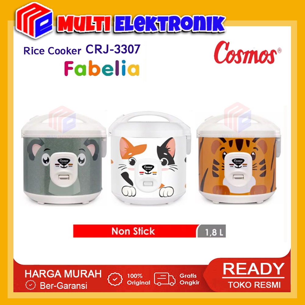Jual Cosmos Rice Cooker Fabelia Series CRJ3307 / CRJ-3307 Kapasitas 1 ...