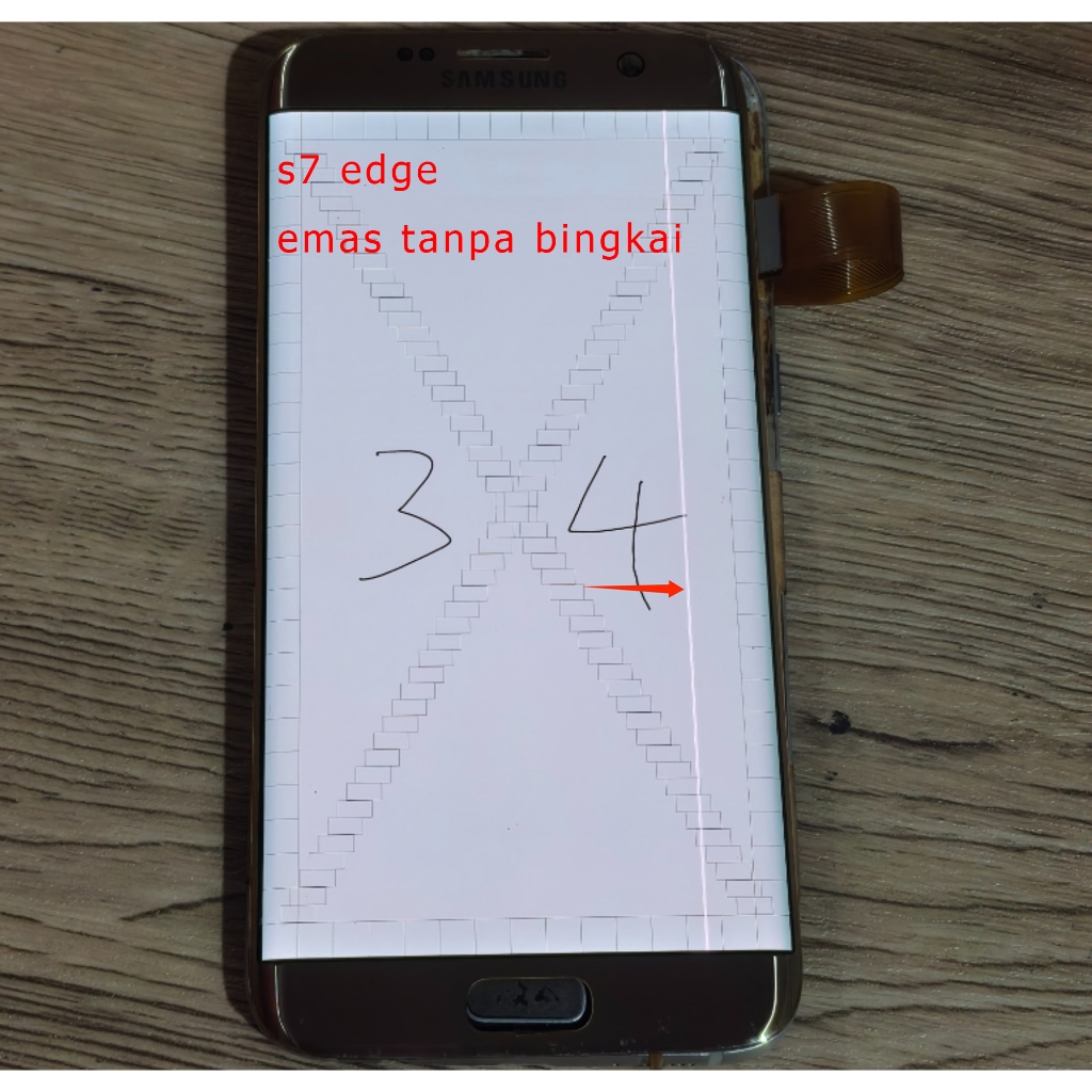 Jual LCD SAMSUNG s7 edge/ G935F ORI with defect LCD Display Layar ...