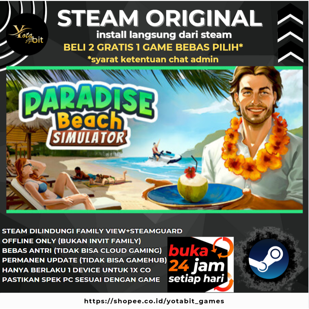 Jual Paradise Beach Simulator Offline PC Game Original | Shopee Indonesia