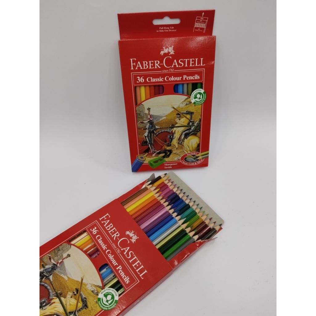 Jual FABER CASTELL CLASSIC COLOUR PENCILS 36 / PENSIL WARNA CLASSIC ...