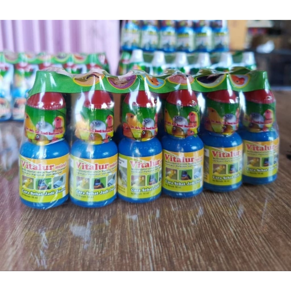 Jual vitalur obat ternak burung vitamin bertelur- 1 botol | Shopee ...