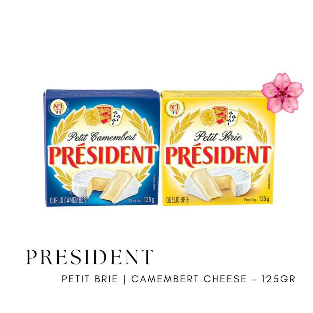 Jual President Cheese Petit Brie & Camembert - 125GR | Shopee Indonesia