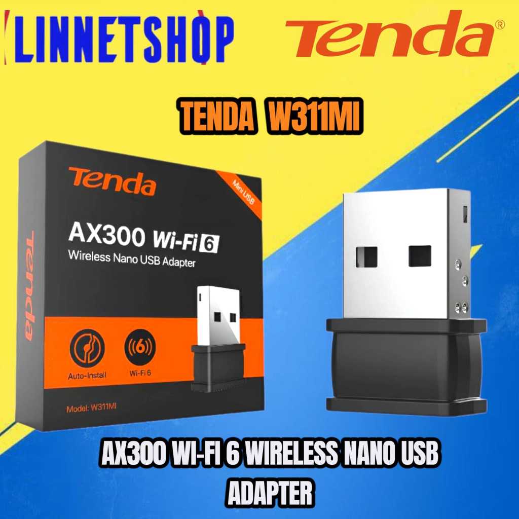 Jual Tenda W311MI v6.0 AX300 Wi-Fi 6 Wireless Nano USB Adapter -LN ...