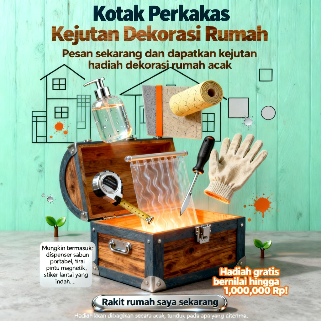 Jual Toolkit Dekorasi Rumah - Gratis Hadiah Misteri Setiap Pembelian ...