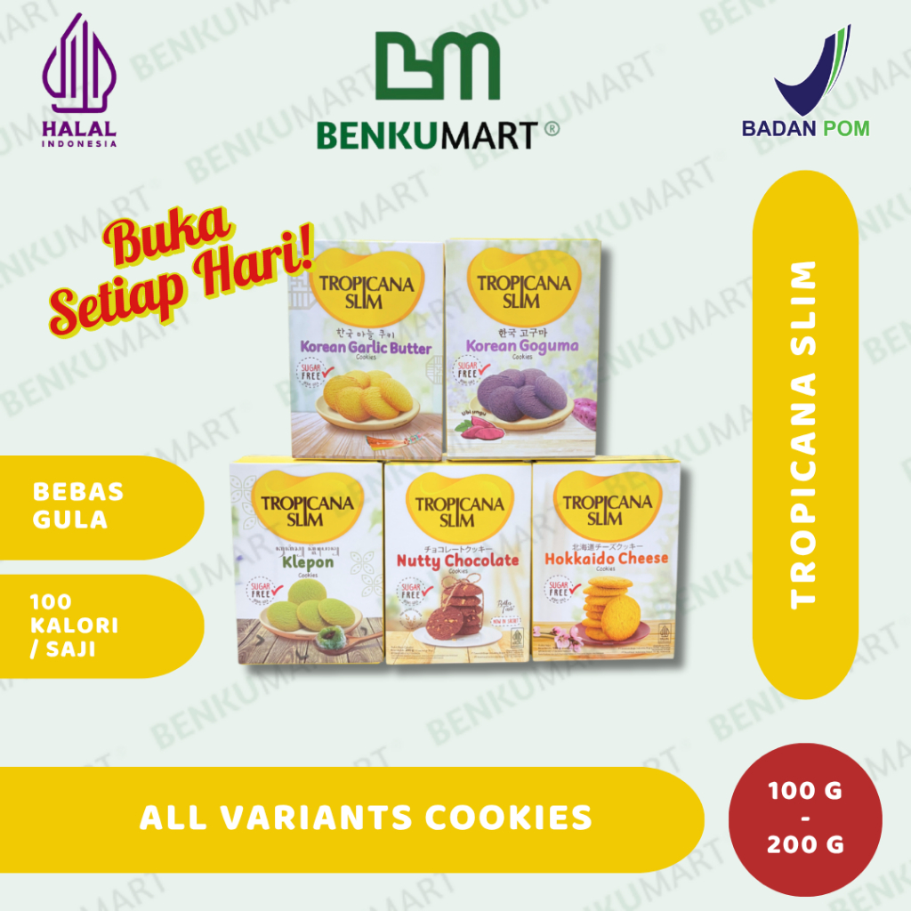Jual Tropicana Slim All Variants Cookies (100-200 gr) | Biskuit Sehat ...