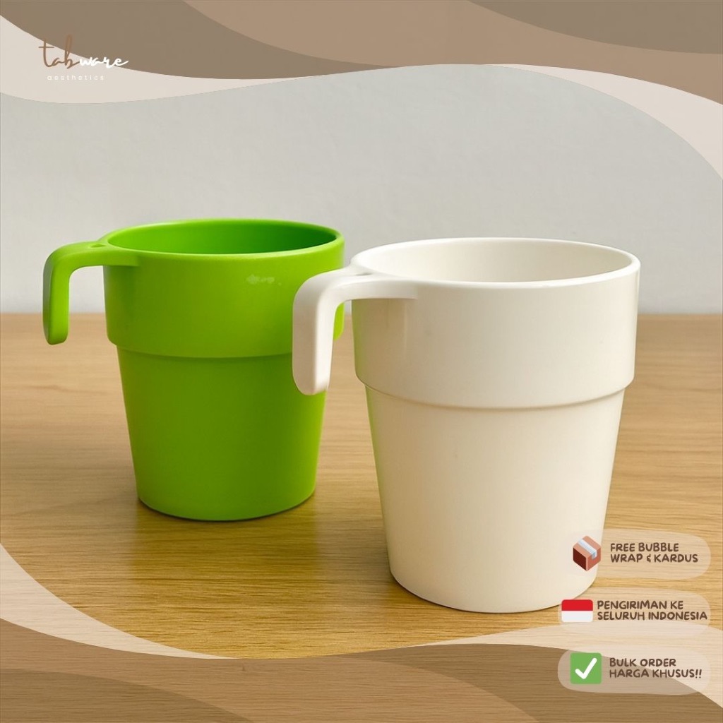 Jual (1pc) TABWARE Gelas Melamin / Mug Air Minum / Gelas Teh Kopi ...