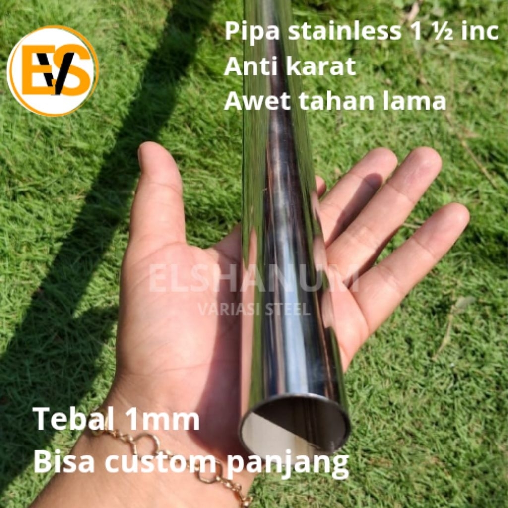 Jual PIPA STAINLESS 1½ INCHI TEBAL 1MM/PIPA STAINLESS ANTI KARAT ...
