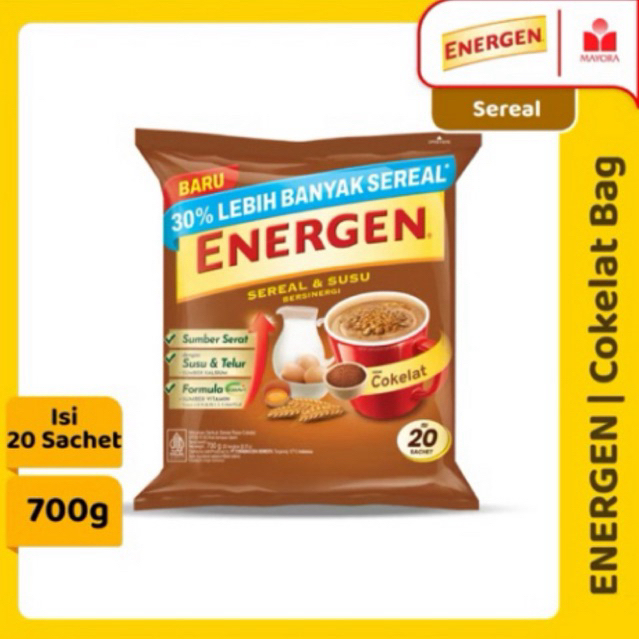 Jual Energen Sereal Bag 20'S (Jumbo Pack) | Shopee Indonesia
