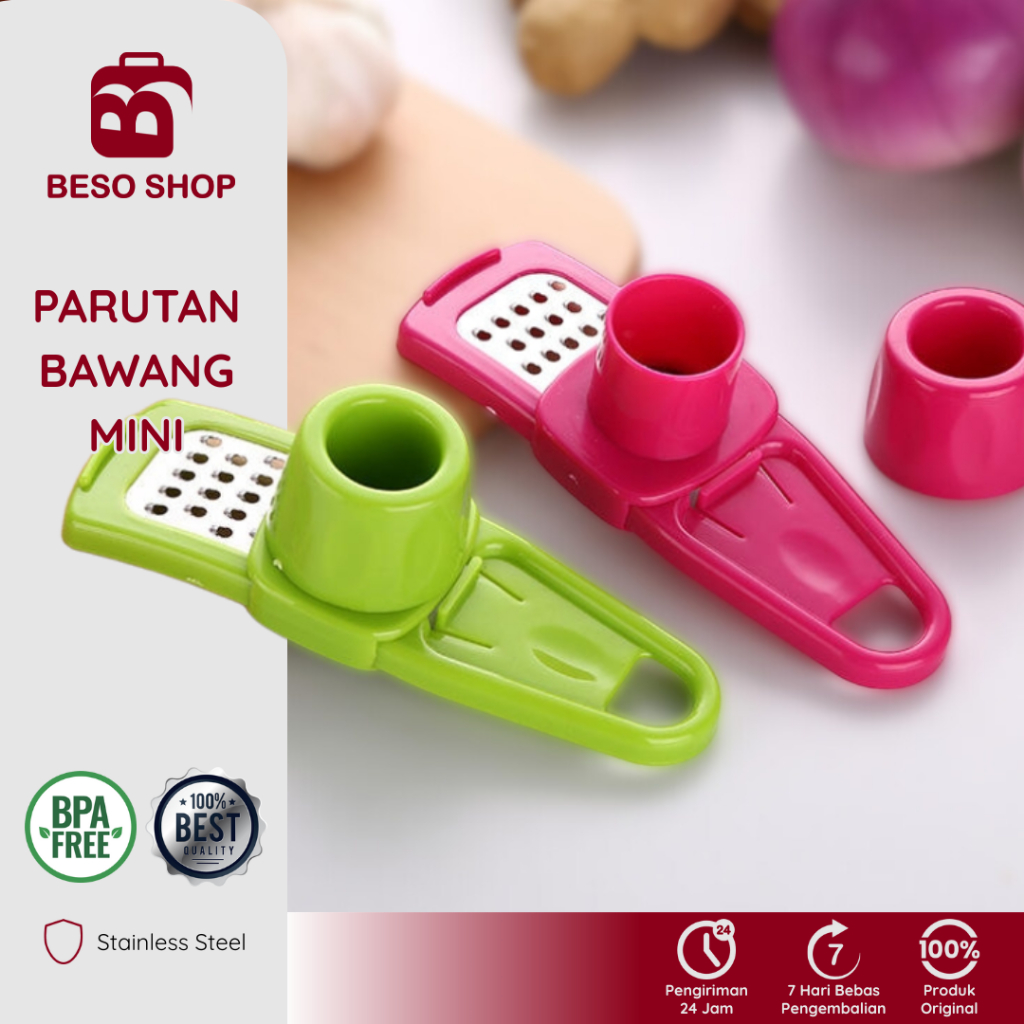 Jual BESO SHOP Parutan Mini Penghalus Bawang Stainless Steel | Shopee ...