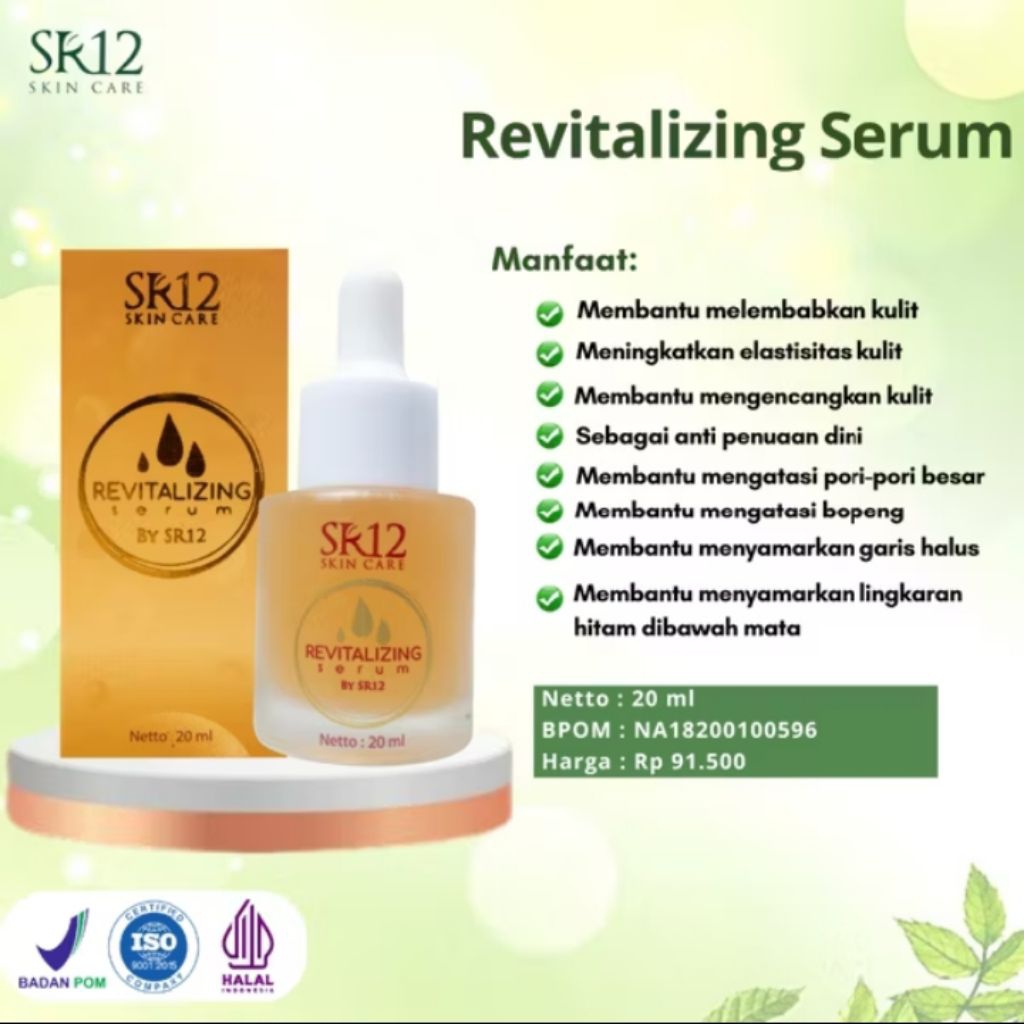 Jual REVITALIZING SERUM SR12 | Shopee Indonesia