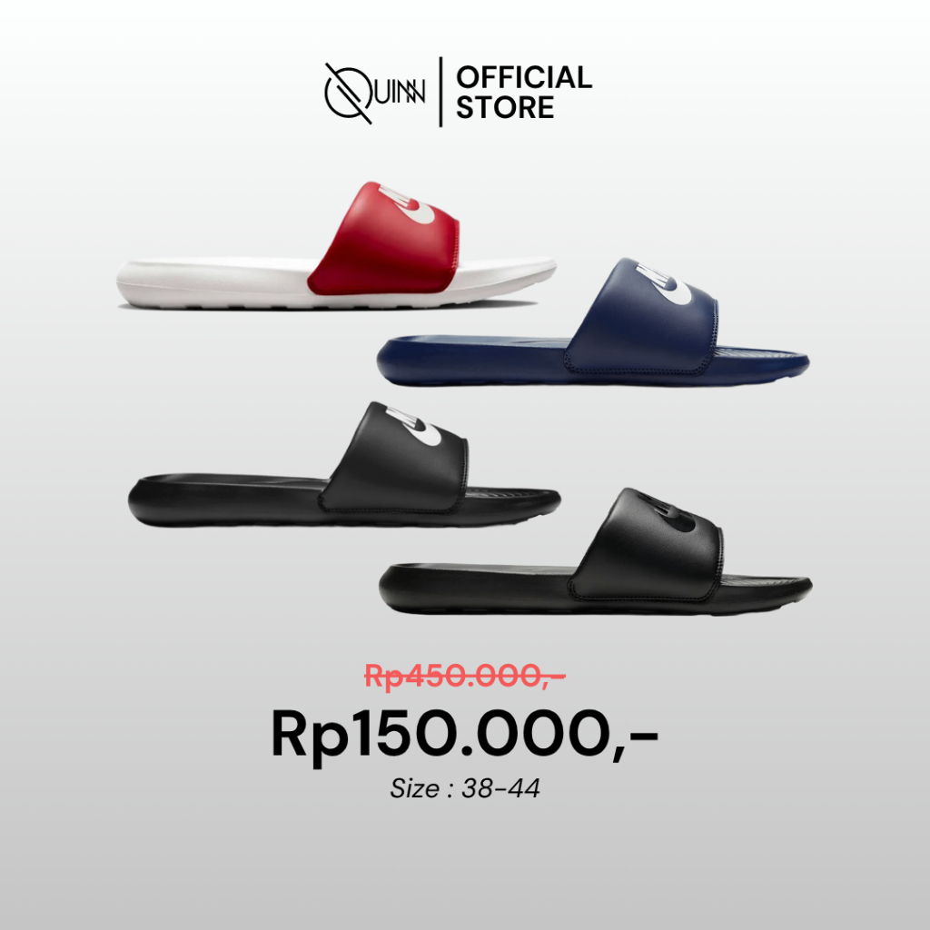 Jual Nike Victori One Slides Sandals / Sendal Slip On Slop Slide Pria ...