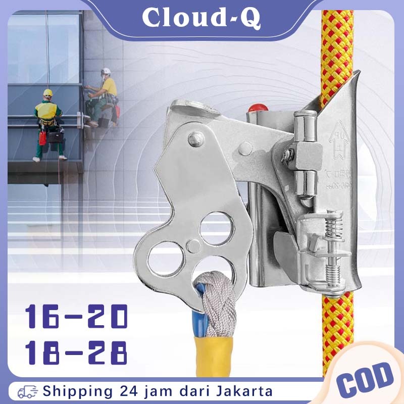 Jual Sliding Rope Fall Arrester Grab / Safety Rock Climbing Fall ...