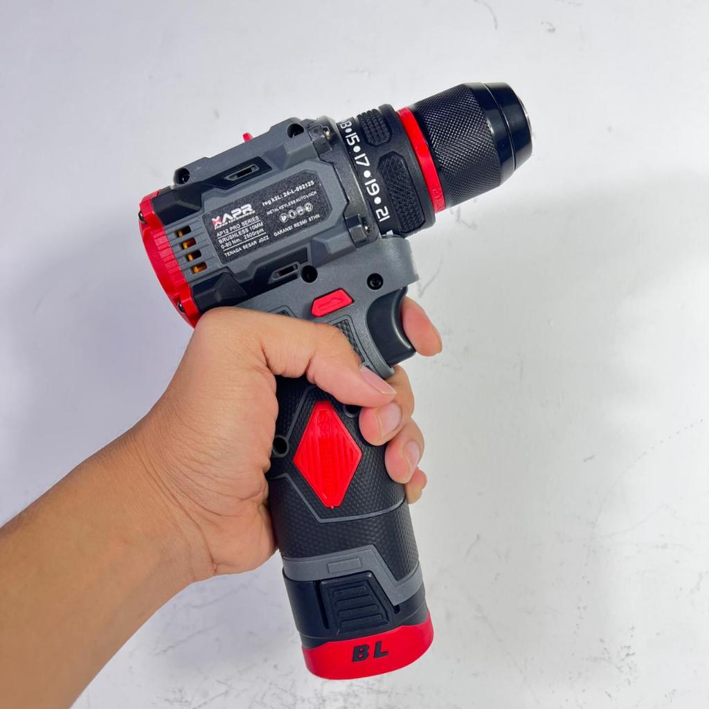 Jual APR AP12PRO BOR CORDLESS BRUSHLESS APR 10mm keyless auto lock ...