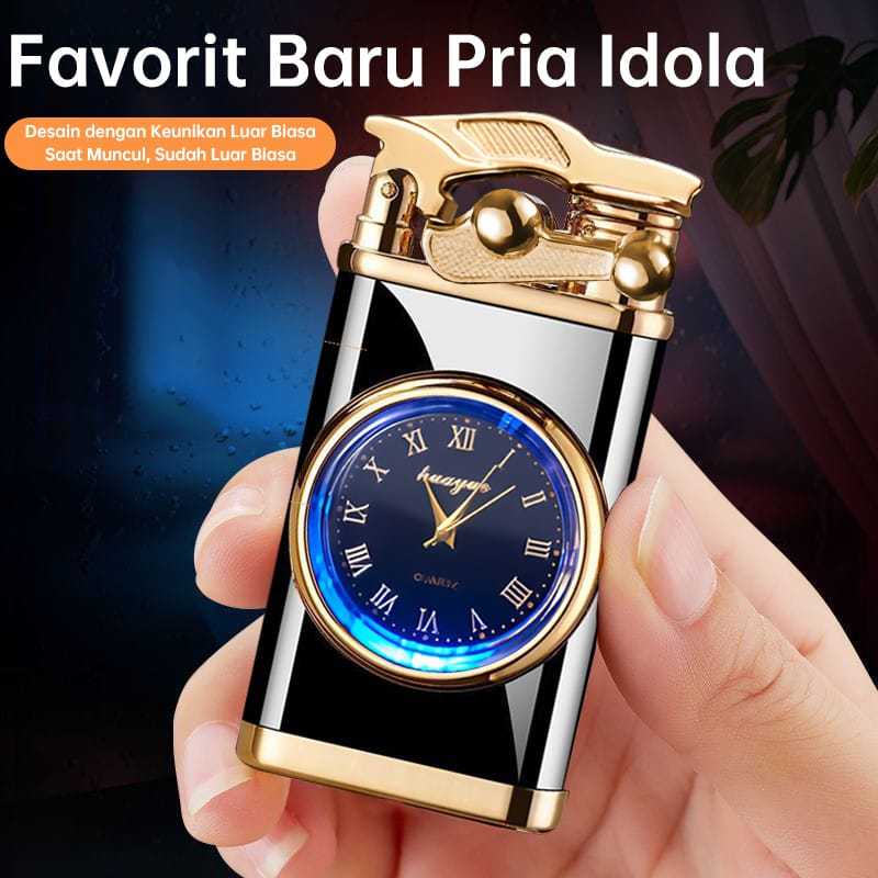 Jual Korek Api Bara Model Jam Watch Lighter HF108 Unik Murah Bisa Diisi ...